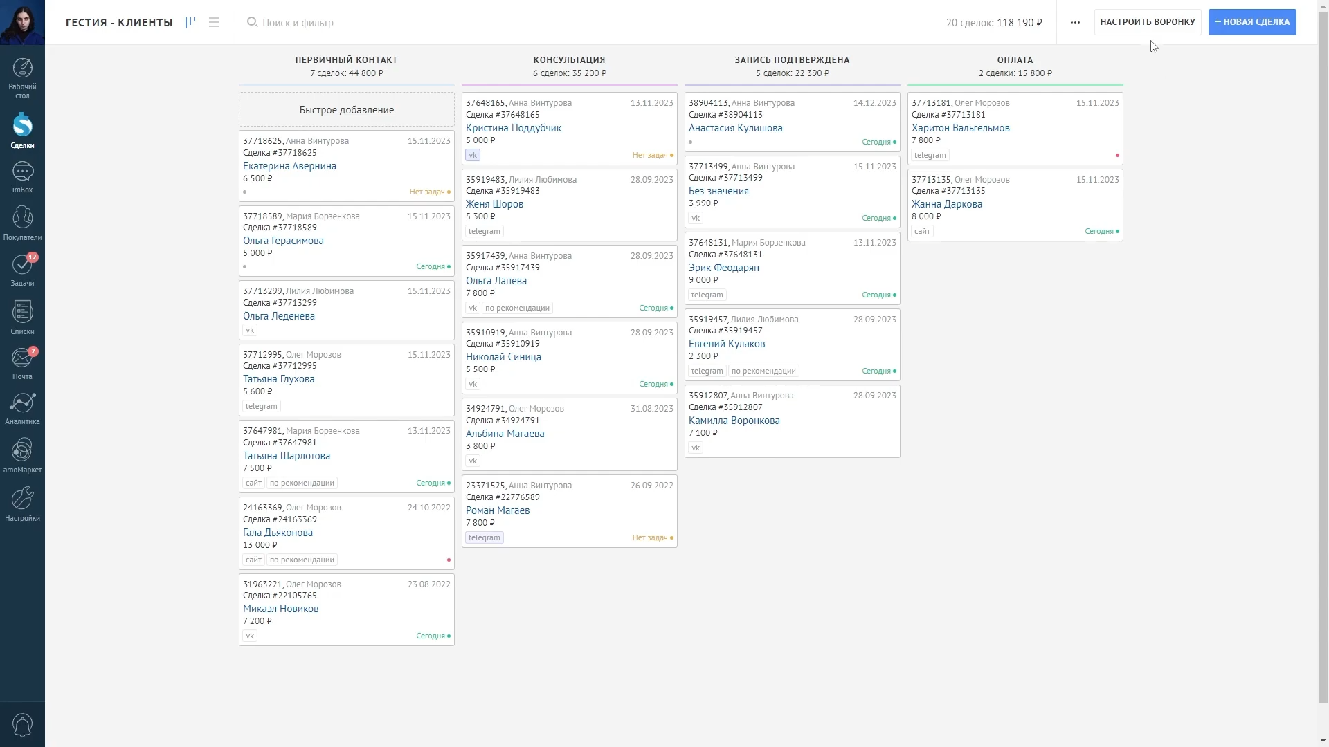 Интеграция Telegram и amoCRM — как подключить